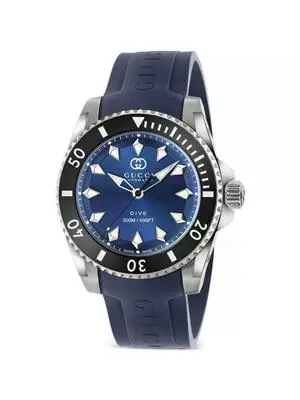 Gucci Stainless Steel 40mm Automatic Watch - Blue