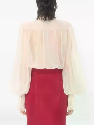 Valentino Garavani Embroidered Organza Shirt