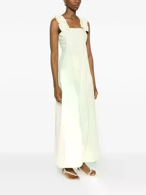 Liu Jo Long Dress With Ruching - Neutrals