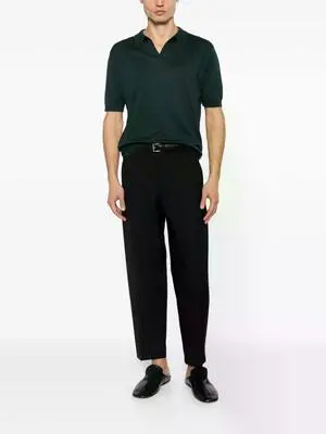 John Smedley Noah Polo-collar T-shirt - Green