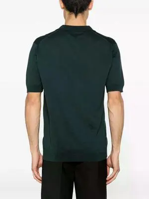 John Smedley Noah Polo-collar T-shirt - Green