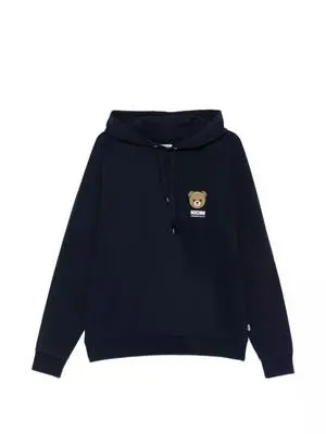Moschino Bear-print Hoodie - Blue