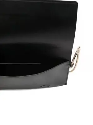 SALCE Logo-detail Clutch - Black