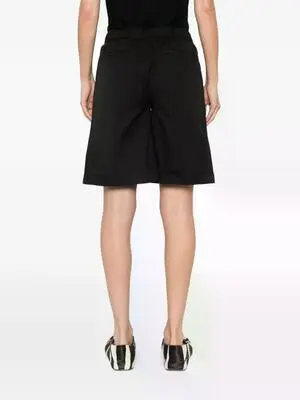 VIA MASINI 80 Turn-up Hem Shorts - Black