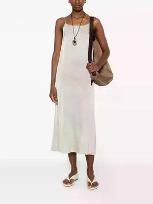 UMA WANG Anaya Spaghetti-strap Midi Dress - Grey