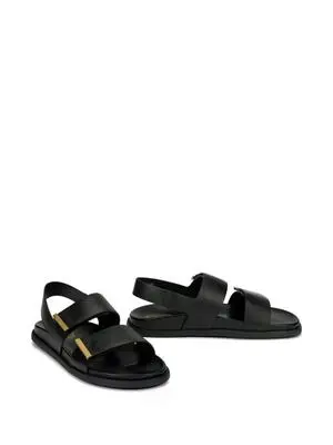 TOD'S Metallic Leather Sandals