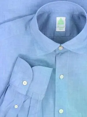 FINAMORE 1925 Gaeta Cotton Shirt - Blue