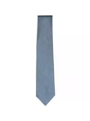 Isaia Micro-dot Neck Tie - Blue