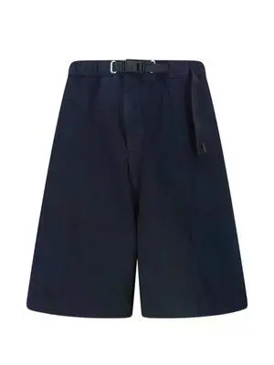 WHITE SAND Belted Trousers - Blue