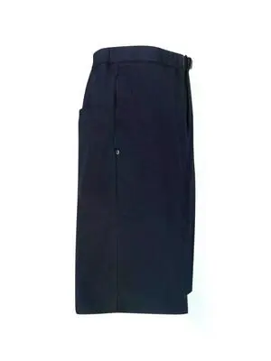 WHITE SAND Belted Trousers - Blue