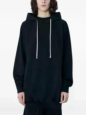 Rick Owens Drawstring Cotton Hoodie - Black