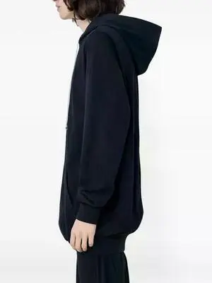 Rick Owens Drawstring Cotton Hoodie - Black