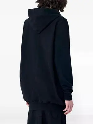 Rick Owens Drawstring Cotton Hoodie - Black