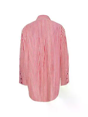 GANNI Striped Cotton Shirt
