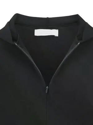 AMOMENTO Knit Half Zip-up Hoodie