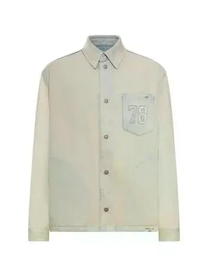 GOLDEN GOOSE Embroidered Denim Jacket - Neutrals