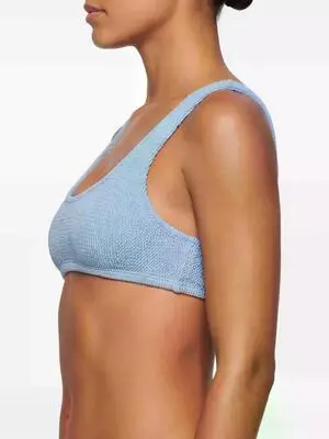 MC2 SAINT BARTH Naima Bikini Top - Blue