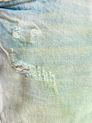PURPLE BRAND P026 Destroyed Repair Bootcut Jeans