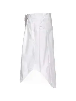 Victoria Beckham A-line Midi Skirt - White
