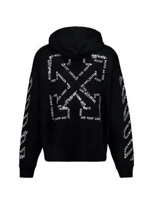 Off-White Arrow Diag Loose Hoodie - Black