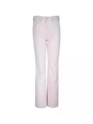Pink Straight Leg Jeans
