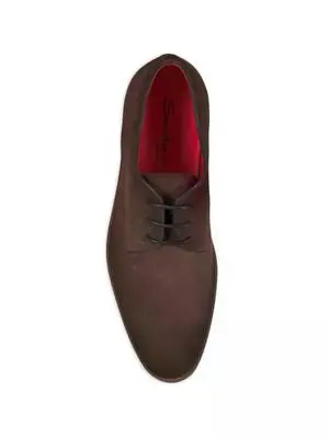 Santoni Lace-up Suede Shoes