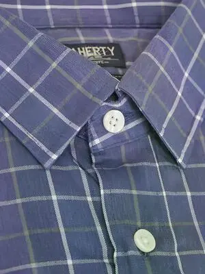 Faherty Brand The Movement Plaid-pattern Shirt - Blue