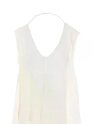 MAURIZIO PECORARO Scoop-neck Linen Midi Dress