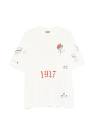 Balenciaga Tattoo T-shirt - Neutrals