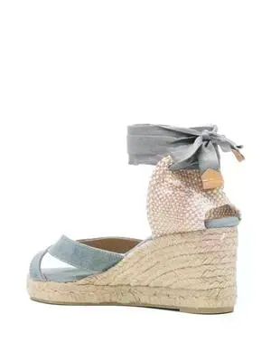 CastaÑer Crossover Ribbon-tie Espadrilles - Blue