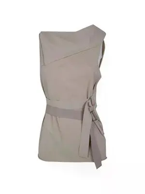 PIERANTONIOGASPARI Draped Belted Top - Neutrals