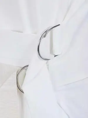 PIERANTONIOGASPARI Draped Top With Ring Detail - White