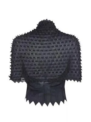 PIERANTONIOGASPARI Textured Short-sleeves Top