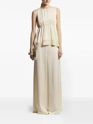 Peserico Ruffled Sleeveless Top