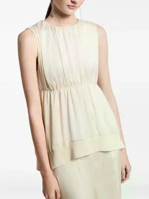 Peserico Ruffled Sleeveless Top