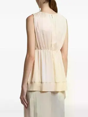 Peserico Ruffled Sleeveless Top