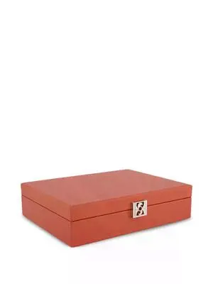HECTOR SAXE Leather Poker Set