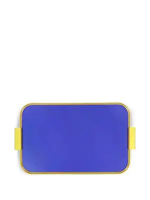 KAYMET Cobalt Gold Trim Tray - Blue