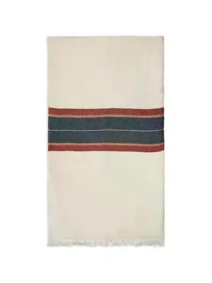 LIBECO Striped Linen Throw - Neutrals