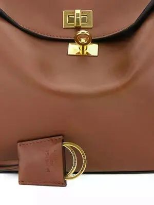 Balenciaga Small Rodeo Tote Bag With Lock Detail - Brown