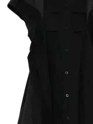 Sacai Wool Mini Dress - Black