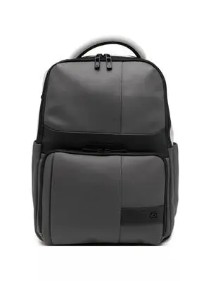 PIQUADRO Water-resistant Panelled Backpack - Grey