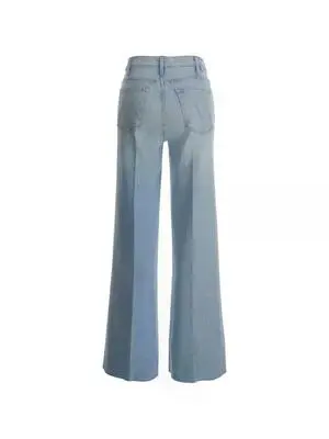 MOTHER Patch-pocket Wide Leg Jeans - Blue