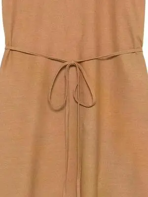BASERANGE Apron Midi Dress - Brown