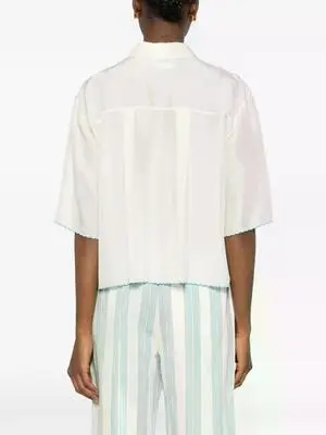 FORTE_FORTE Scallop-trim Shirt