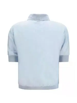 Jacob Cohen Cropped Short-sleeve Wool Polo Shirt - Blue