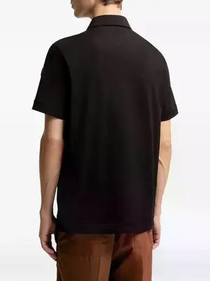 Moncler Piqué Polo Shirt - Black