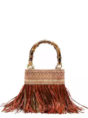 LA MILANESA Small Calla Fringe Tote