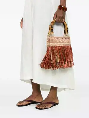 LA MILANESA Small Calla Fringe Tote