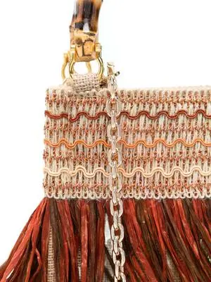 LA MILANESA Small Calla Fringe Tote